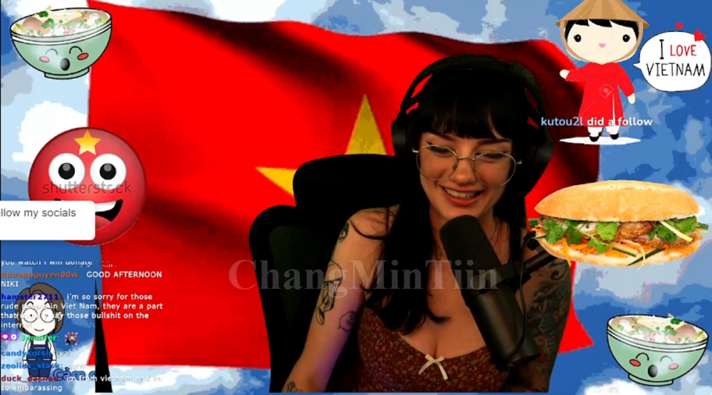Streamer Niki “chiều lòng” fan Việt, đưa hình ảnh cờ đỏ sao vàng và ...
